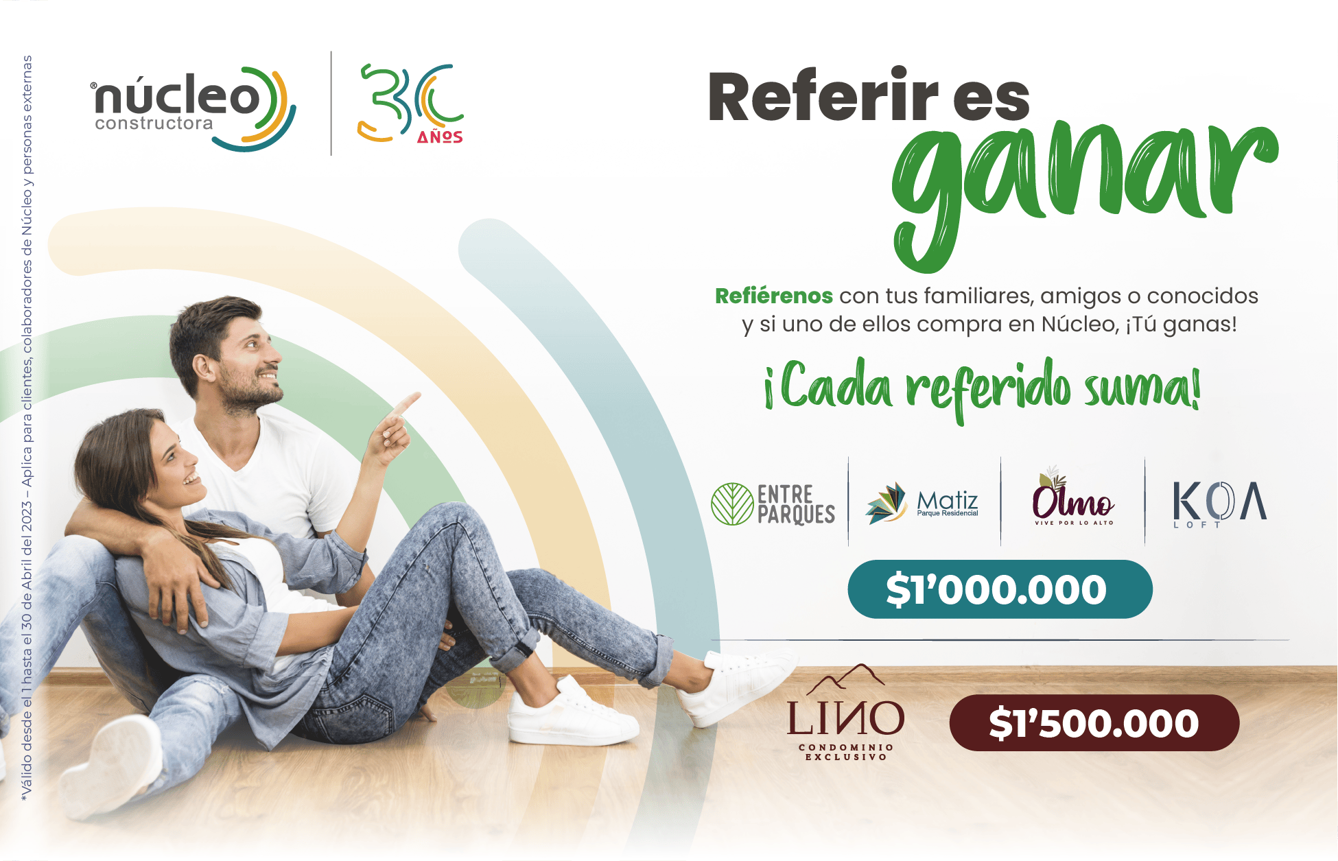 Refiere y gana con Núcleo